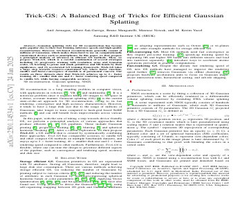 Awesome 3D Gaussian Splatting Paper List
