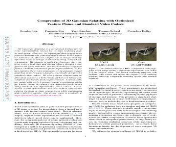 Awesome 3D Gaussian Splatting Paper List